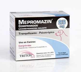 MEPROMAZIN 25 MG X 8 COMP. – Clinica Veterinaria Wuau Wuau